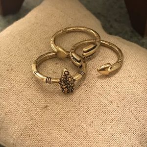 Lucky Brand | Jewelry | Lucky Brand Ring Set Preowned | Poshmark